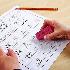 Paper Mate Pink Pearl Erasers, Medium, 24 Count