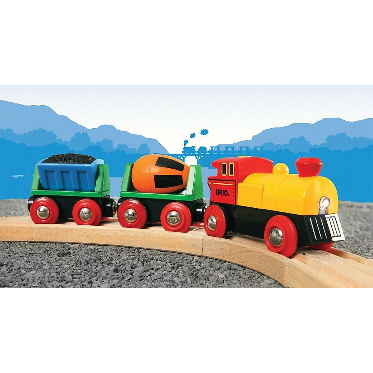BRIO World Battery Operated Action Train - Dynamic 3 Piece Toy Train Set | Perfect for Kids Ages 3+ | Fun and Educational | Compatible with All Railway Toys