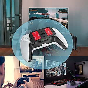 RUKUHOT 2 Pcs Controller Desk Mount Fit for PlayStation 5/PlayStation 4 Controller, PS5 Controller Holder Storage Rack, No Drilling Stick Under Desk Stand Hanger for PS4 Gaming Controllers