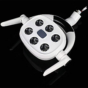 15W Induction Light Dental LED lamp AC/DC 12-24V Dental Oral Lamp for Dental Chair Unit, Pet Surgery Lamp（22mm Connector）