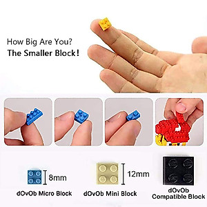 dOvOb Micro Mini Blocks Titanic Model Building Set with 2 Figure, 1872 Piece Mini Bricks Toy, Gift for Adults and Kids