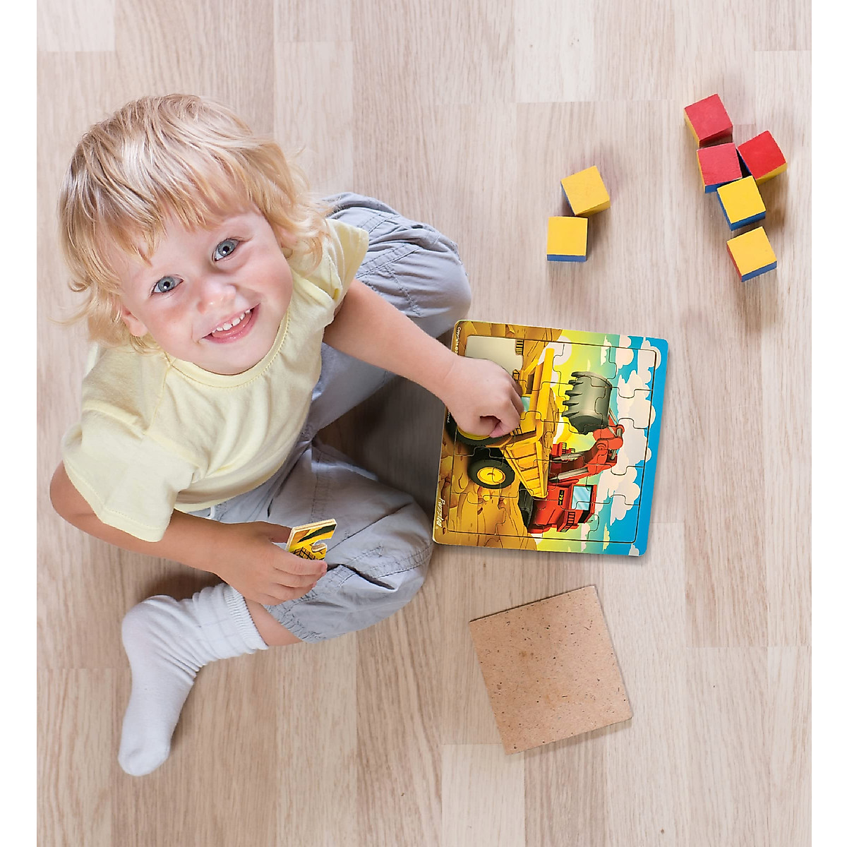 Puzzled Jigsaw - Dump Truck & Excavator