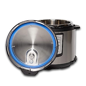 ZLR Silicone Sealing Rings Compatible for Instant Pot 6 Quart Pressure Cookers - 3 Pcs Replacement Silicone Gasket Seal Rings Fit IP-DUO60, DUO50, LUX60, LUX50, CSG60, and CSG50 - Red, Blue and Clear