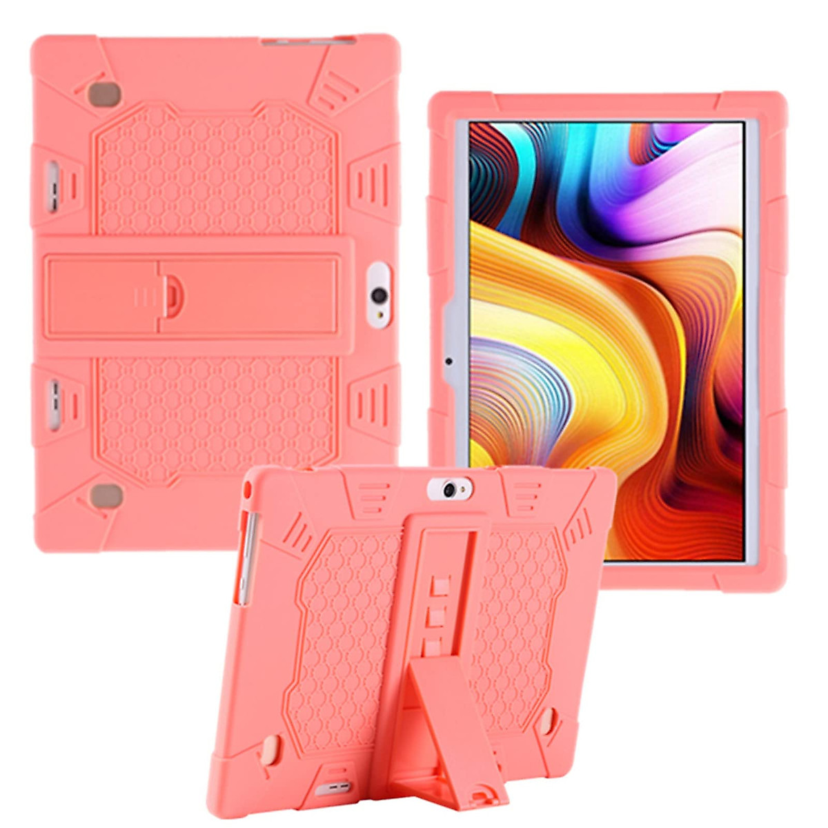 HminSen Case Compatible with Dragon Touch Notepad K10/ Max10 Tablet,Dragon Touch K10,ZONKO 10.1,Lectrus 10.1,Winsing,Victbing 10 Android Tablet (Pink)