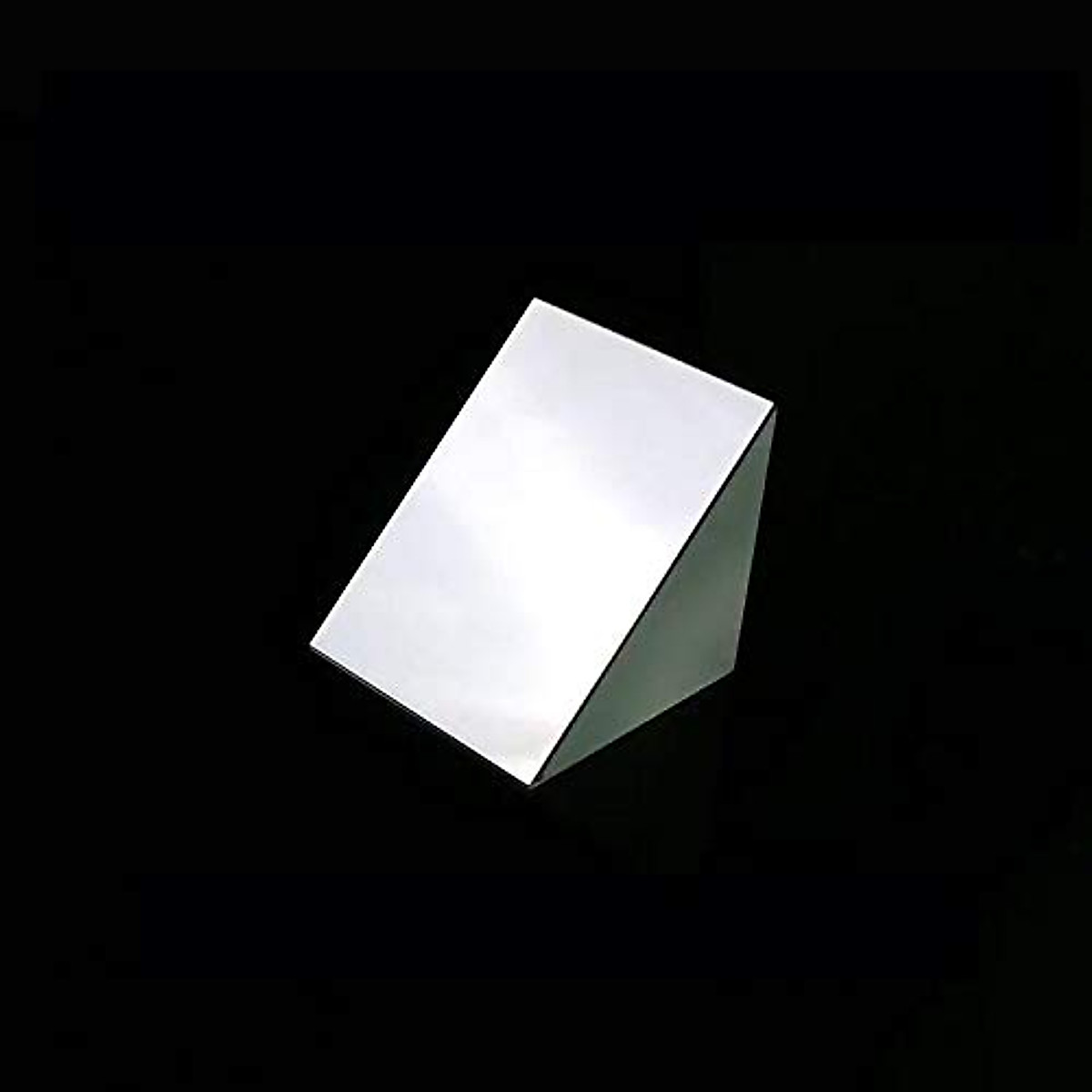 Optical Glass Triangular Prism，Right Angle Prisms for Teaching Light Spectrum Physics and Photo Photography Prism Optical K9 Testing Instrument, 15mm