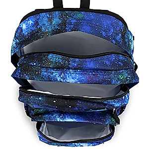 JanSport Big Student Backpack-Travel, or Work Bookbag with 15-Inch Laptop Compartment, Cyberspace Galaxy, One Size