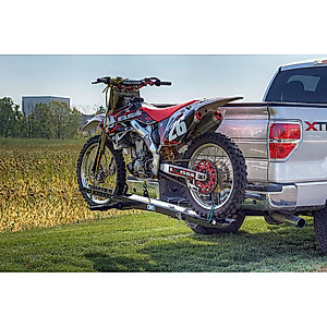 DK2 Hitch-Mounted Steel Motorcycle Platform Carrier