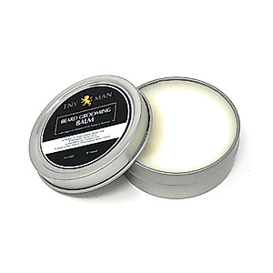 Beard Grooming Balm Leave-in Conditioner - Natural & Organic-2oz Best Facial Hair & Mustache Grooming Wax - Beard Balm with Argan Oil Butter BeesWax