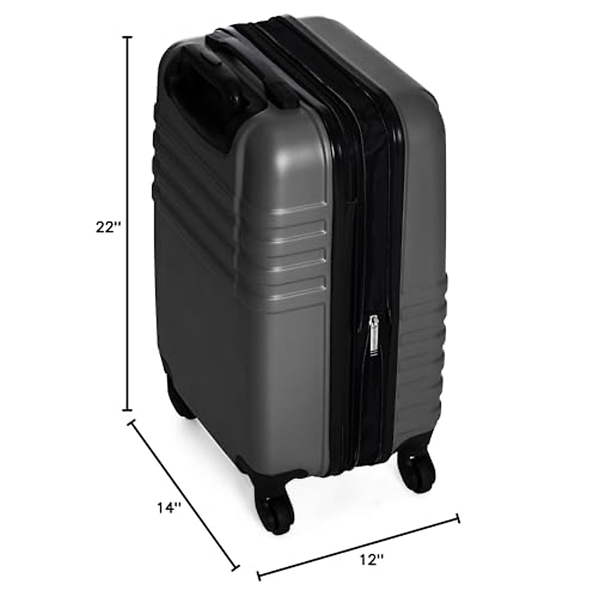 Ben Sherman Hereford Spinner Travel Upright Luggage, Grey, 20-Inch Carry On