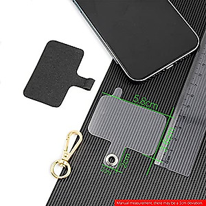 OLi Universal Shoulder Chain Cord Strap Cord for All Mobile Phone Cases Black Cord