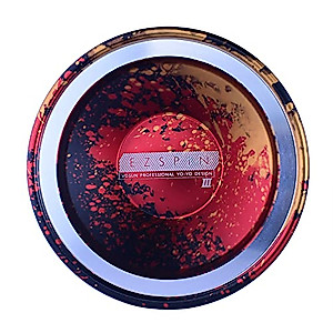 VOSUN Unresponsive yoyo O1 EZSPiN,yoyo Ball, Professional yoyo for Adults & Advanced Players,Metal pro yoyos (Red Splashed)