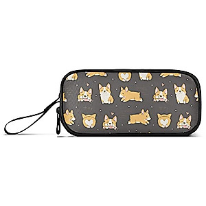 J JOYSAY Corgi Cute Dogs Pencil Case Large Big Capacity Pencil Bag for Girls Boys Pen Bag Journaling Supplies for Adults Office Women