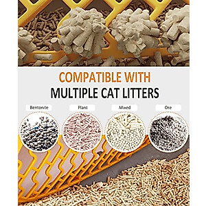 Self-Cleaning Cat Litter Box, Automatic Cat Litter Box PETCADO 24H for No Scooping with APP Control, Odor Removal, Safe Lock, Litter Mat, Quiet for Multiple Cats and All Kinds of Clumping Cat Litter