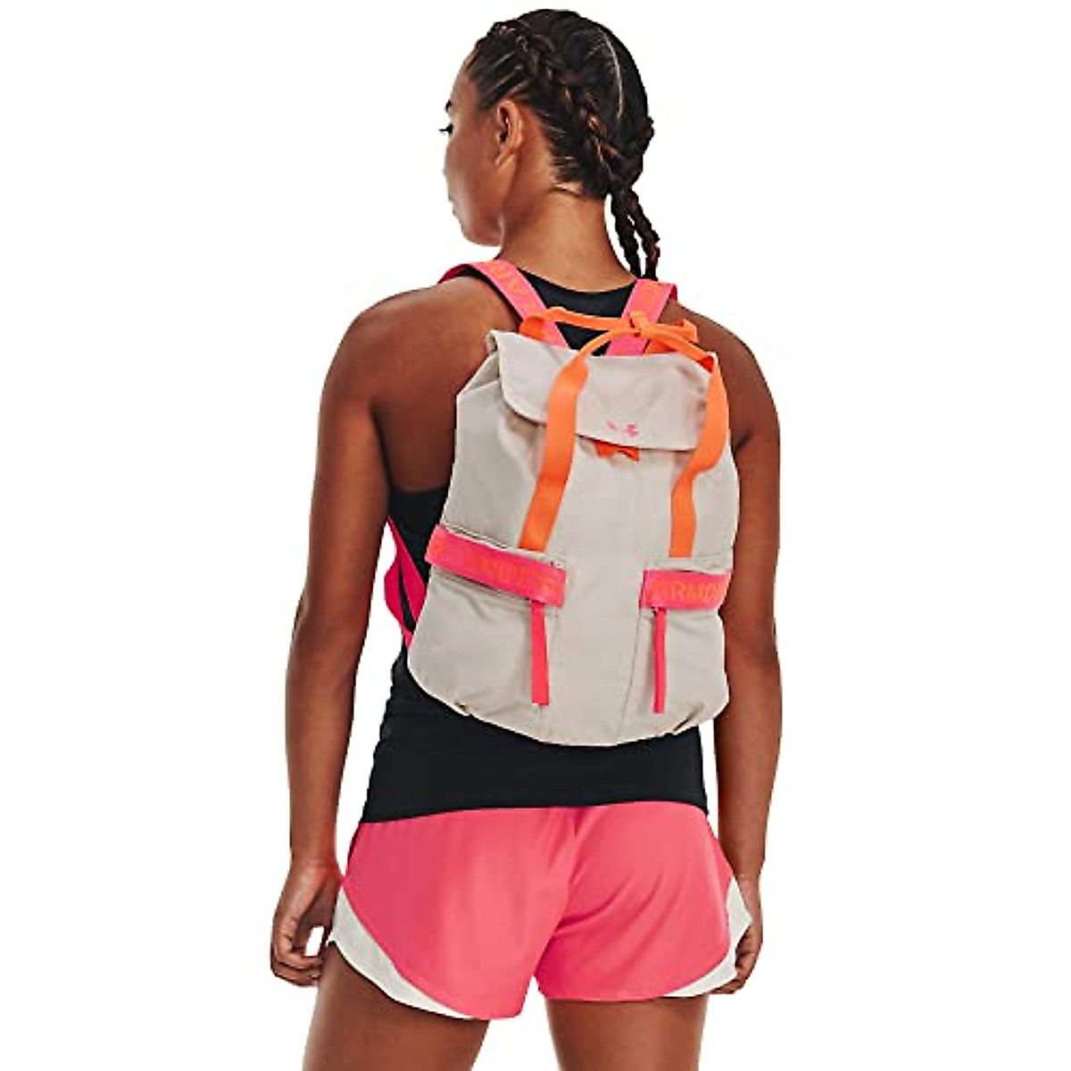 Under Armour Women's Favorite Backpack, (959) Fog/Orange Blast/Pink Shock, One Size Fits Most