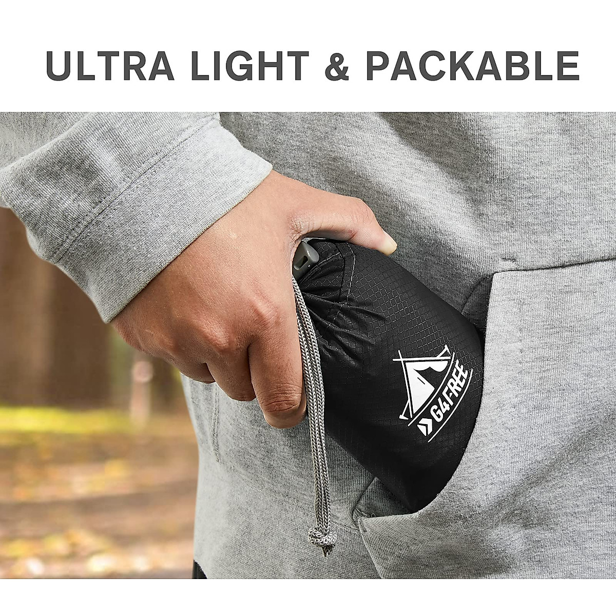 G4Free 16L Hiking Daypack, Lightweight Nylon Packable Backpack for Travel Camping Outdoor Men Women