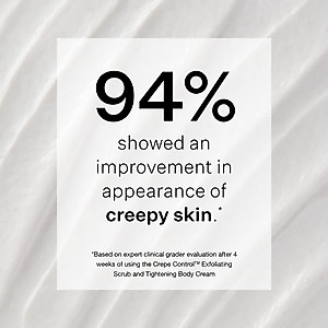 StriVectin Tighten & Lift Crepe Control Exfoliating Body Scrub, Targets Crepiness and Rough, Dull Skin, 5 Fl Oz, white