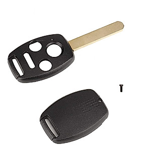 Key Fob Cover,3 + 1 Button Car Remote Key Fob Shell Case Fit for Honda Accord Civic CR-V Pilot