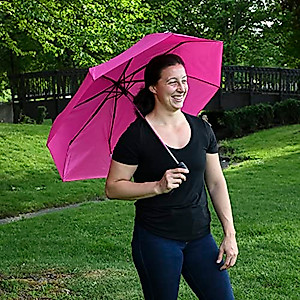 ShedRain Umbrellas Rain Essentials Manual Compact, Hot Pink, One Size