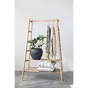 Creative Co-Op Woven Recycled Cotton Blend Printed Blanket with Neutral Floral Pattern and Tassels Throw, Multicolored