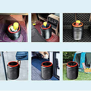 Storage Holder Multifunctional Telescopic Water Bucket Folding Storage Bin Portable Trash Can