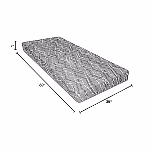 Big Trucker-Firm Layered Foam Truck Mattress Specifically Designed for Larger Drivers, 80" x 39" x 7"