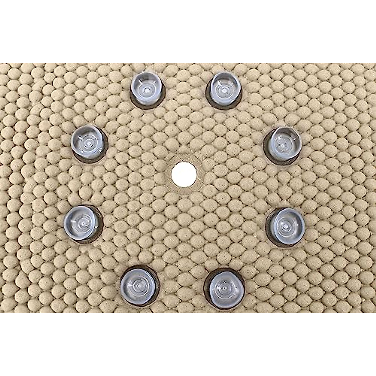 Splash Home Deluxe Softee Bathtub Mat, Non-Slip Extra-Long Shower Mat with 58 Suction Cups and Drain Holes Bath Mat for Tub, 36 L x 17 W, Machine Washable, PVC Foam - Taupe, Twin XL