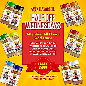 Italian Zest Seasoning Mix by Flavor God - Premium All Natural & Healthy Spice Blend for Salad, Pasta, Chicken & Seafood - Kosher, Low Sodium, Dairy-Free, Vegan & Keto Friendly