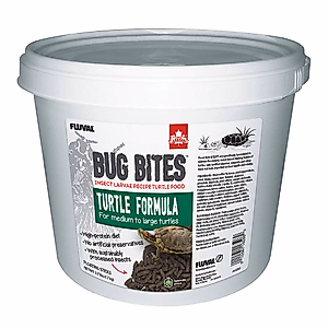 Fluval Bug Bites Turtle Food, Sticks for Medium to Large Sized Turtles, 3.74 lb., A6596, Brown