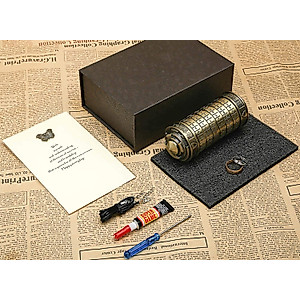 Cryptex Da Vinci Code Money Puzzle Box for Cash Gift Puzzle Boxes with Hidden Compartments Valentine's Day Gift for Boy Birthday Gifts for Her Gifts for Girlfriend Gifts for Men Gift for Mom