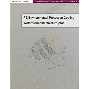 INGHUA Rectangular Storage Basket Fabric Organizer Bin for Toys,Books,Clothes,Gifts,Pets-Perfect for Home,Office,Nursery,Dorm,Shelf(Rec-Bee)
