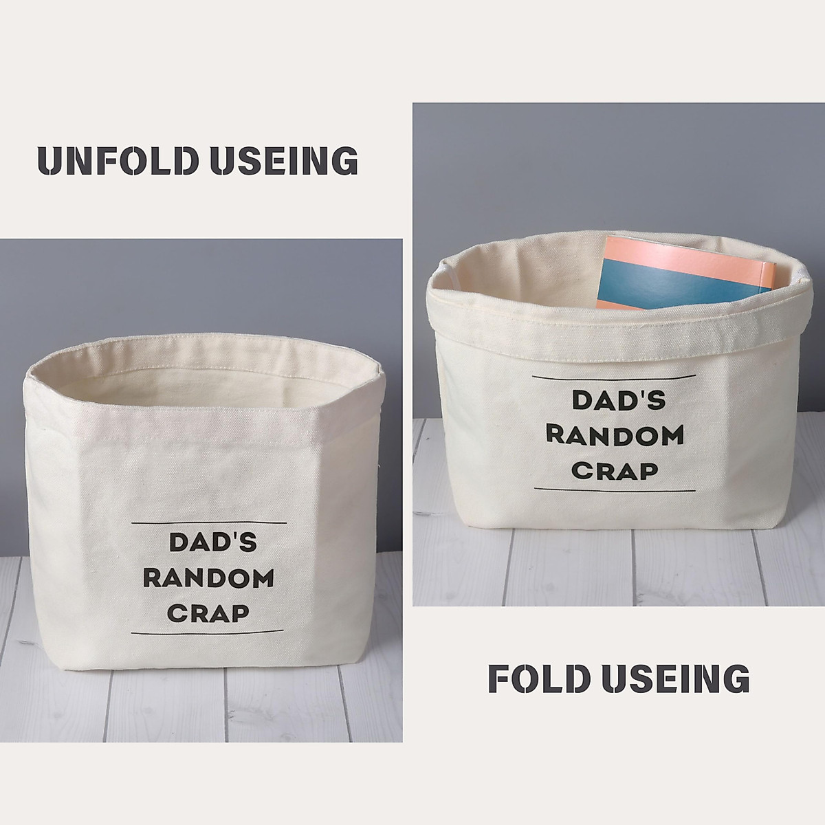 Christmas Funny Gifts from Daughter Wife Son,Christmas Bag Gifts for Dad Stepdad from Kids,First Fathers Day Unique Gifts for New Dad,Dad Birthday Gifts,Dad's Random Crap Bag