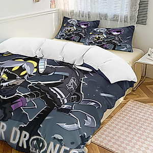 PANKOOCLUB Murder Drones Three Piece Bedding Soft Cute Bed Suit with 1 Duvet Cover and 2 Pillowcases 86""x70"", Style-4