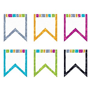 Color Harmony Pennants Classic Accents® Variety Pack, 36 Count
