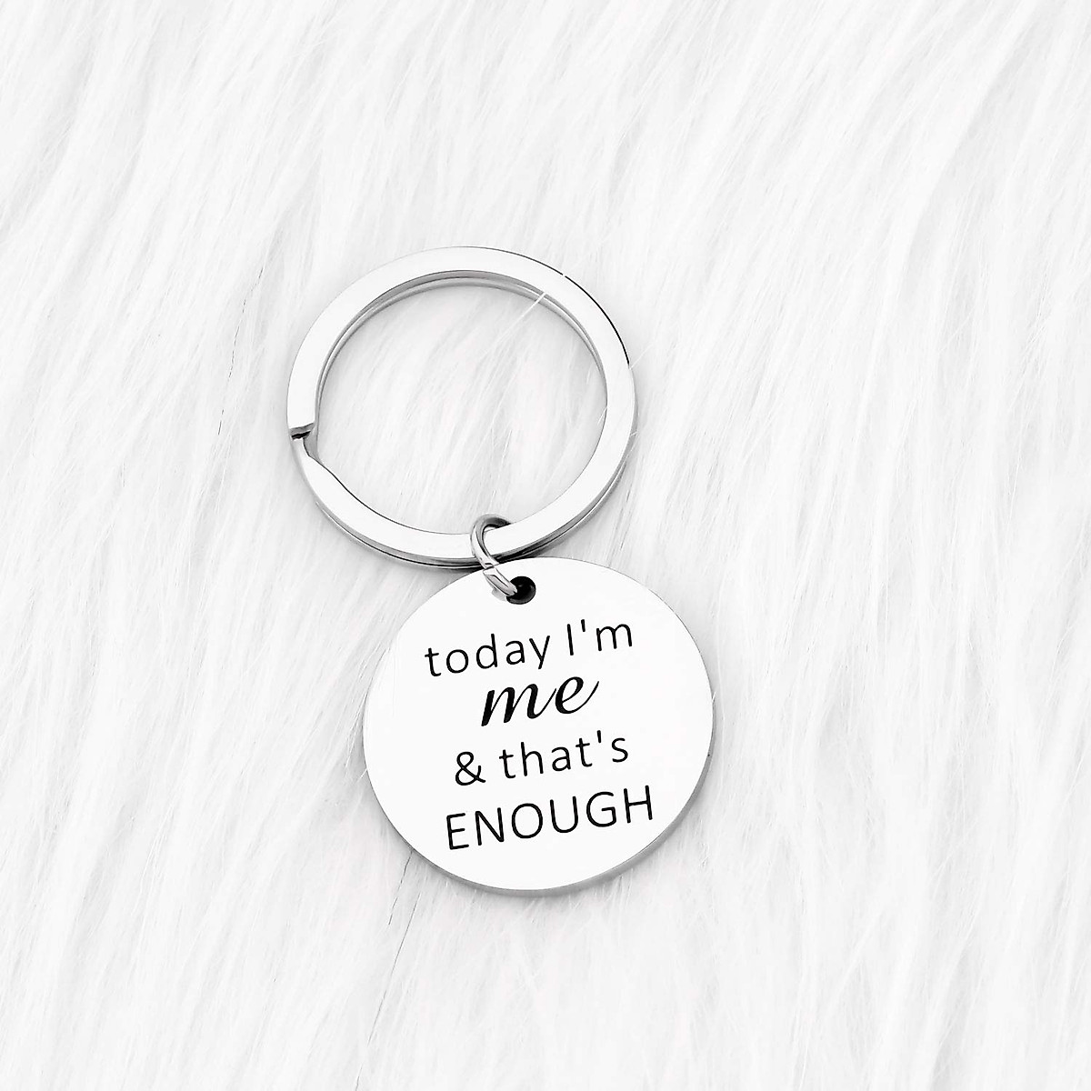 AKTAP Dear Evan Hansen Inspired Keychain Today I'm Me and That's Enough Broadway Musical Gift for Theater Lovers keyrings (Today Enough Keychain)