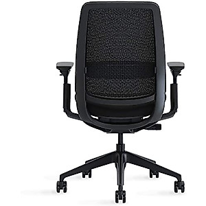 Steelcase Series 2 Office Chair, Black Frame and 3D Microknit Back, Era Fabric (Onyx)