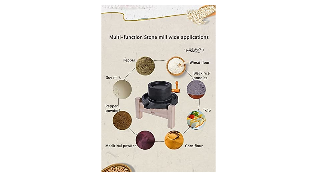 Natural Stone Coffee Grinder - Handcrafted for Home Use
