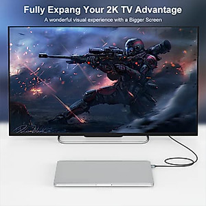 USB to HDMI Cable 6ft, USB 3.0 to HDMI Cable Adapter Male HD 1080P Monitor Suuport Audio Video for Monitor TV / Computer Mac OS Windows 10/8/7/Vista/XP