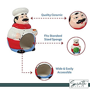 Cute Sponge Holder for Home Décor Fat Chef Sponge Holder