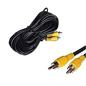 30FT 10M AV to AV RCA to RCA AV Reverse Rear View Parking Camera Video Extension Cable for Long Truck Bus