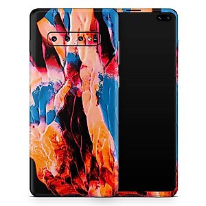DesignSkinz Liquid Abstract Paint V8 Protective Vinyl Decal Wrap Skin Cover Compatible with The Samsung Galaxy S20 (Screen Trim & Back Glass Skin)
