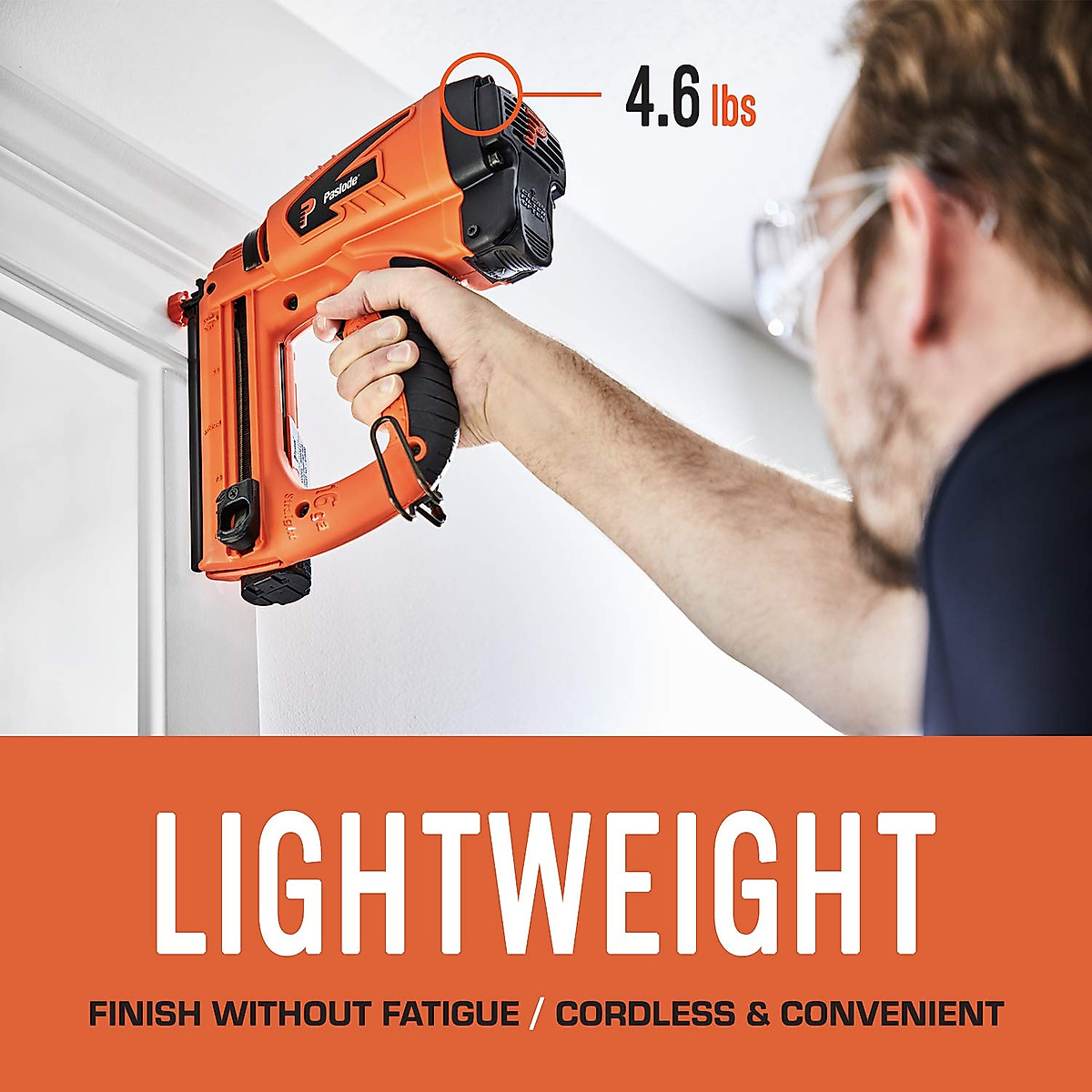 Paslode, Cordless Finish Nailer, 916000, 16 Gauge, Battery and Fuel Cell Powered, No Compressor Needed