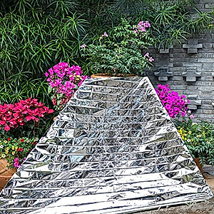 Plant Growth Mylar Films High Reflective Mylar Film Garden Greenhouse Covering Foil Sheets for First Aid Blanket Growth Room Camping Simple Tent,82.6 x 51.2 Inch(2 Pieces)