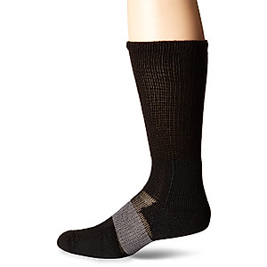 Thorlos Unisex WBSX Max Support Thick Padded Crew Sock, Black, Medium
