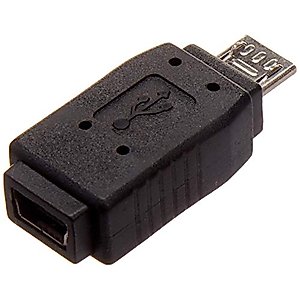 StarTech.com Micro USB to Mini USB 2.0 Adapter M/F - Micro to Mini USB Adapter - Mini USB Adapter - Micro USB to Mini USB (UUSBMUSBMF), Black
