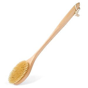 Bath Brush 19.7inch Long Handle Bristle Body Scrubber, Exfoliating Shower Brush Improve Skin's Health Beauty, Back Brush for Men& Women &Elderly