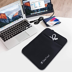 SideTrak Swivel Attachable Portable Monitor for Laptop 12.5” FHD IPS Laptop Screen with 15” Protective Case | Compatible with Mac, PC, & Chrome | Fits All Laptop Sizes | Powered by USB-C or Mini HDMI
