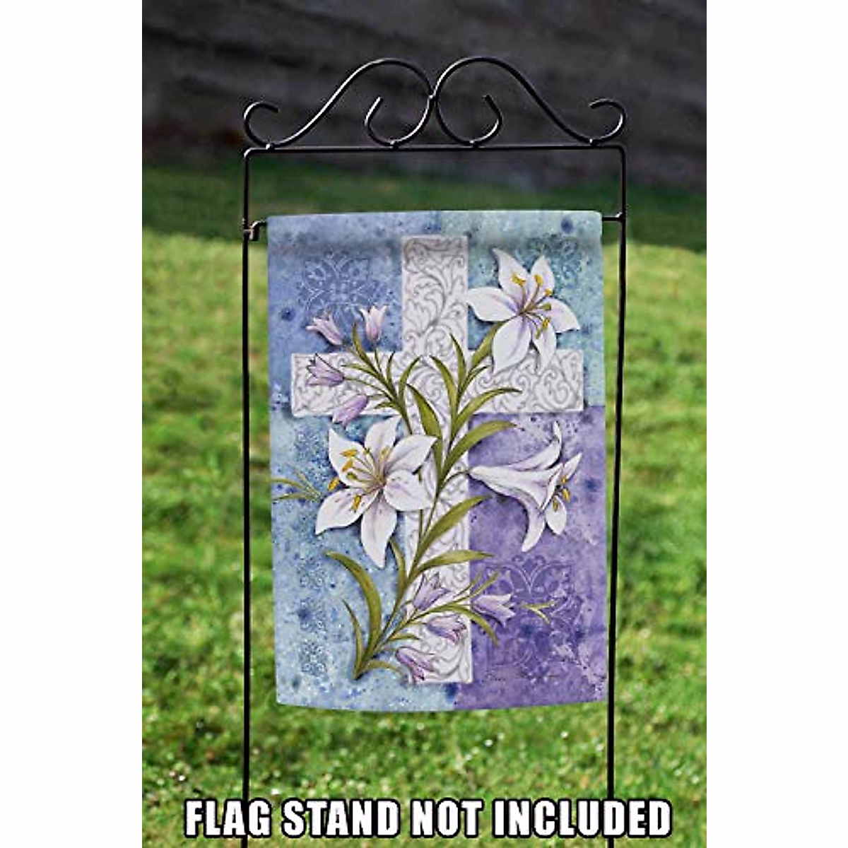 Toland Home Garden 112586 Easter Lilies Easter Flag 12x18 Inch Double Sided Easter Garden Flag for Outdoor House religious Flag Yard Decoration