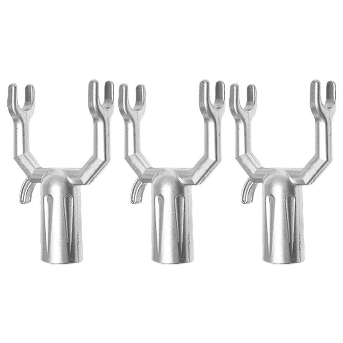 YARNOW 3pcs Clothes Rail Fork Drying Rack Clothes Retractable Clothesline Decorative Ceiling Tiles Clothes Pole Replacement Forks Closet Reach Stick Head Retractable Clothes Rack Props