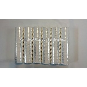 Complete Filtration Services 2.5 inch X 9.75 inch 5 Micron Grooved Dirt/Sediment Water Filter Cartridges Compatible with WHKF-GD05 & AP110 Quantity of 6