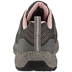 KEEN Utility Women's Sparta 2 Low Height Alloy Toe Industrial Work Shoes, Steel Grey/Peach Whip, 7 Wide